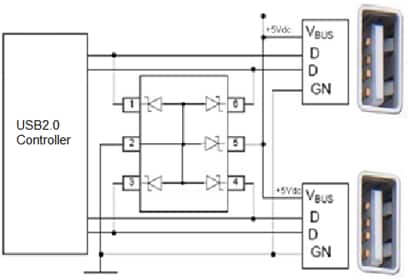 ESD5V5U5ULC ESD / Transient / Protection Array - Infineon Technologies | Mouser