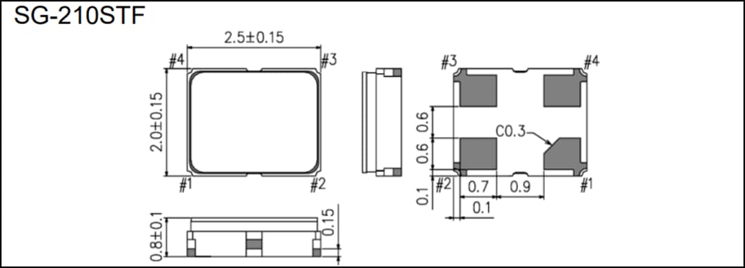 SG-210STF Standard Clock Oscillators - Epson Timing | Mouser
