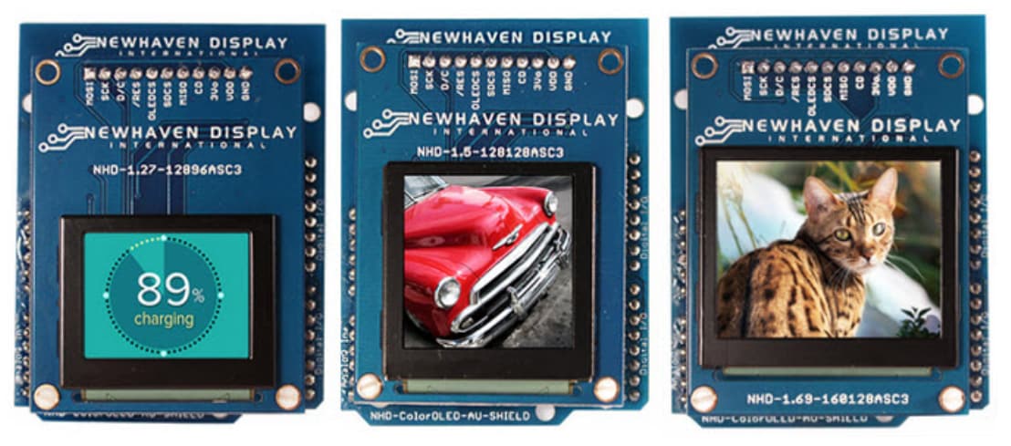 Color OLED Arduino Shields - Newhaven | Mouser