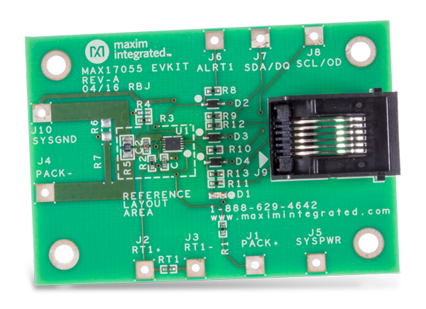 MAX17055XEVKIT評価キット - Analog Devices / Maxim Integrated | Mouser