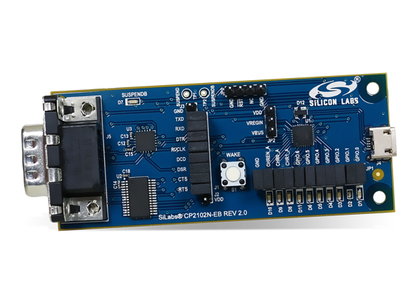 CP2102N-EK USB to UARTブリッジ評価キット - Silicon Labs | Mouser