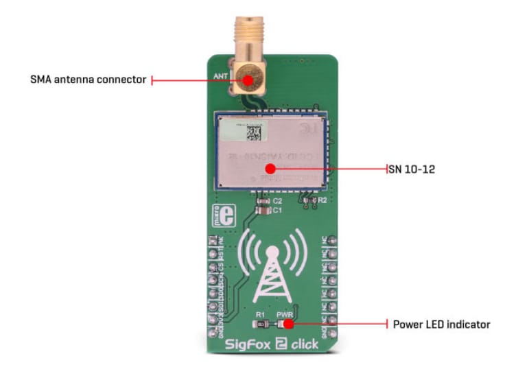 SigFox & SigFox 2 click - Mikroe | Mouser SigFox & SigFox 2 click - Mikroe | Mouser