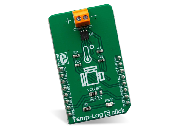 MIKROE-3437 Temp-Log 6 Click Board - Mikroe | Mouser
