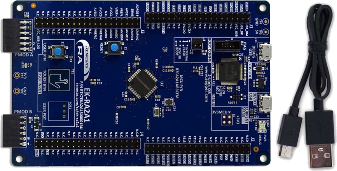 EK-RA2A1評価キット（RA2A1 MCUグループ用） - Renesas | Mouser