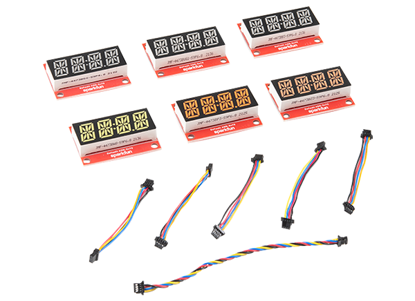 Kit 19297 Qwiic Alphanumeric Display Kit Sparkfun Mouser