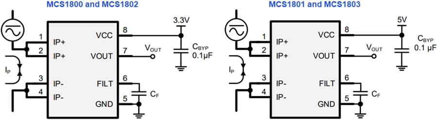 MCS180x Linear Hall-Effect Current Sensors - MPS | Mouser
