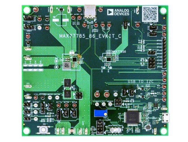 MAX77785EVKIT/MAX77786EVKIT評価キット - Analog Devices / Maxim Integrated | Mouser